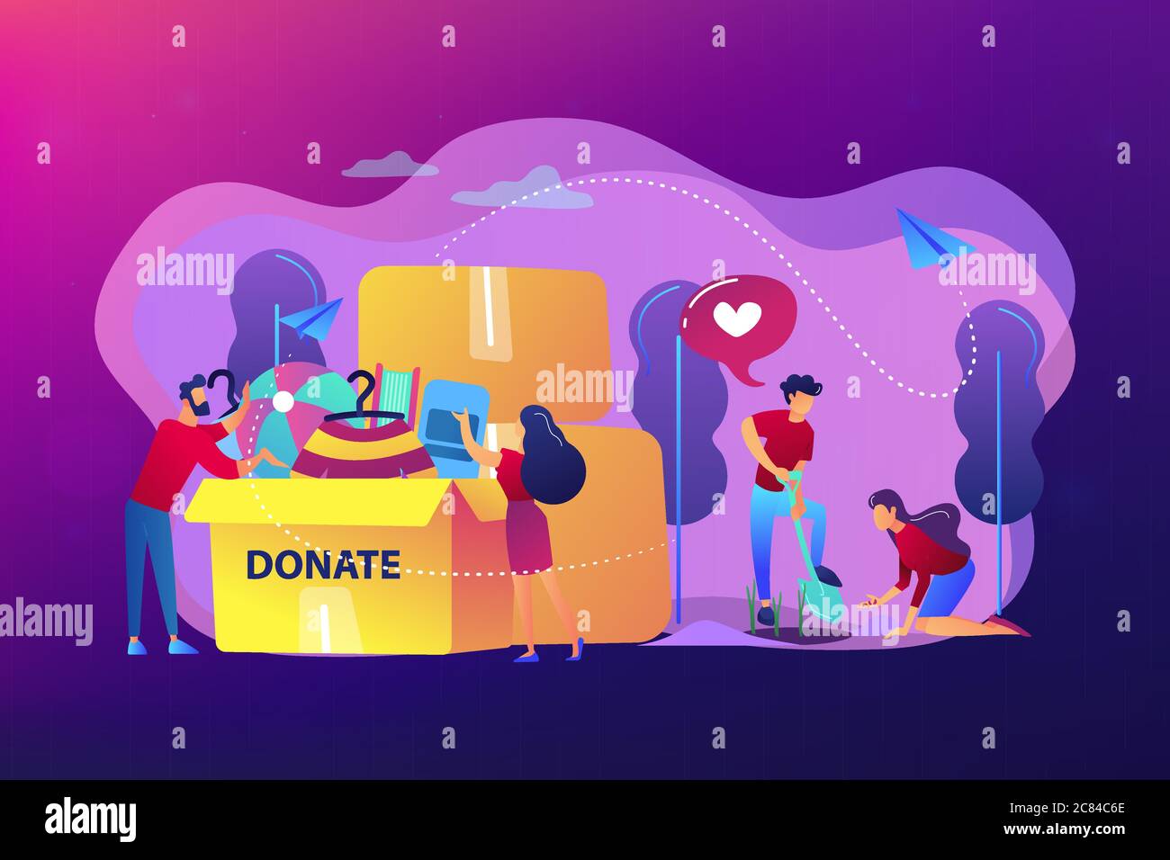 Volunteering concept vector illustration Stock Vector Image & Art - Alamy