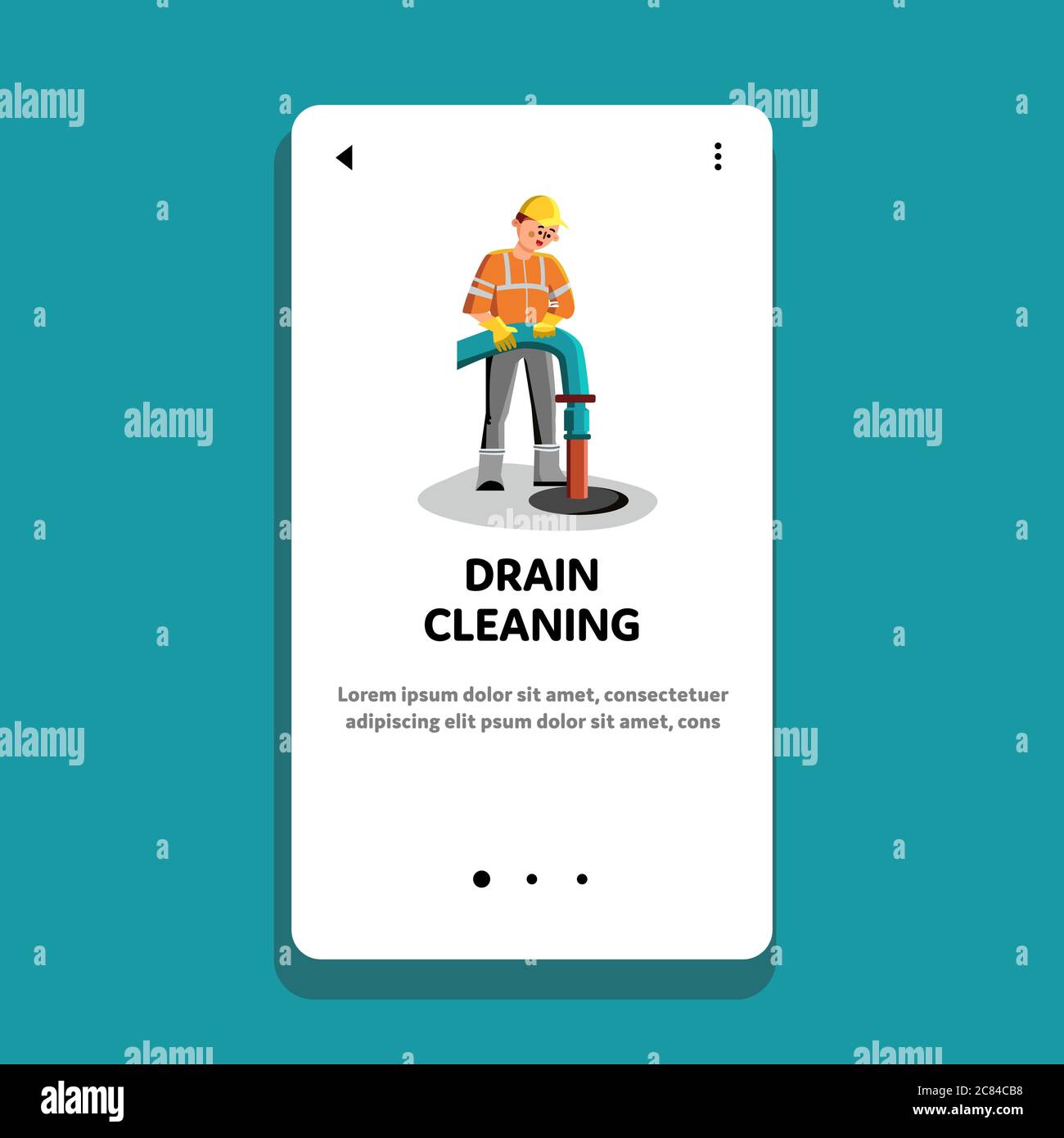 Manhole clean Stock Vector Images - Alamy