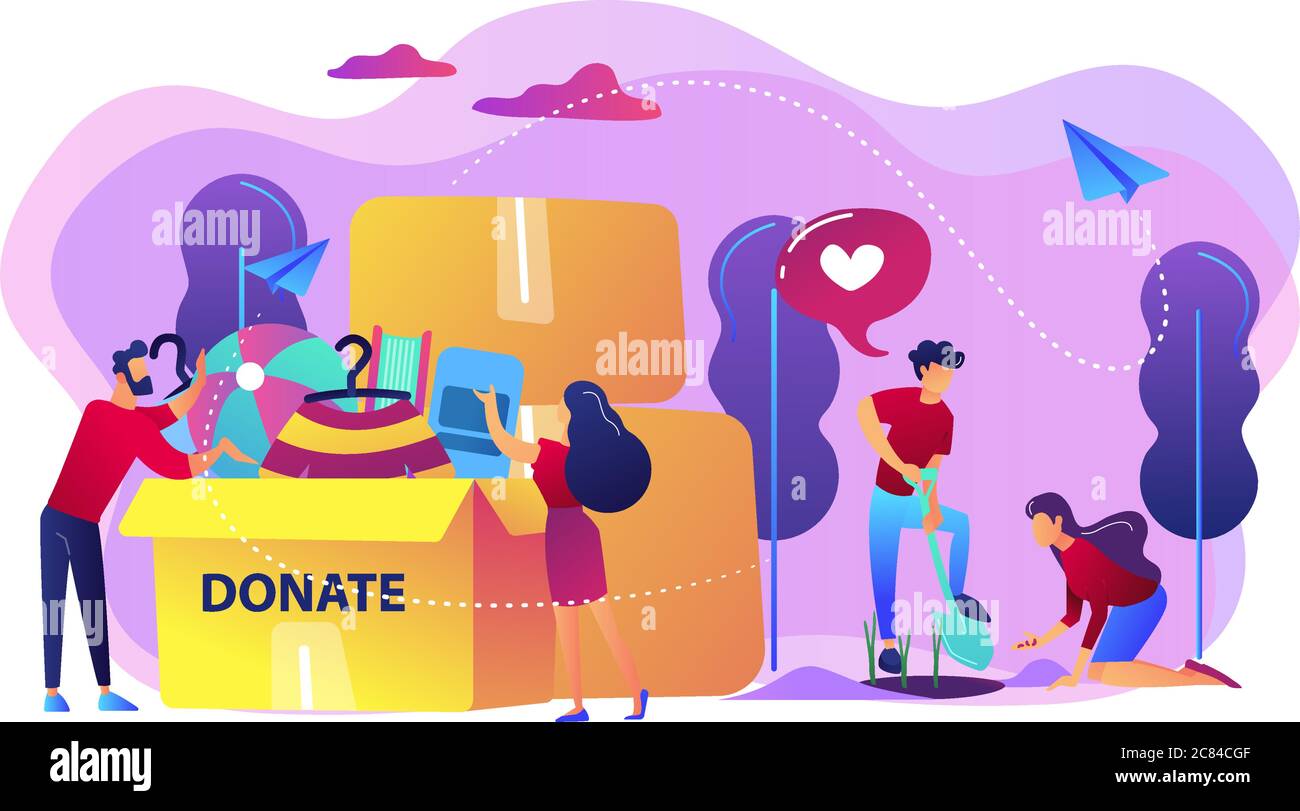 Volunteering concept vector illustration Stock Vector Image & Art - Alamy