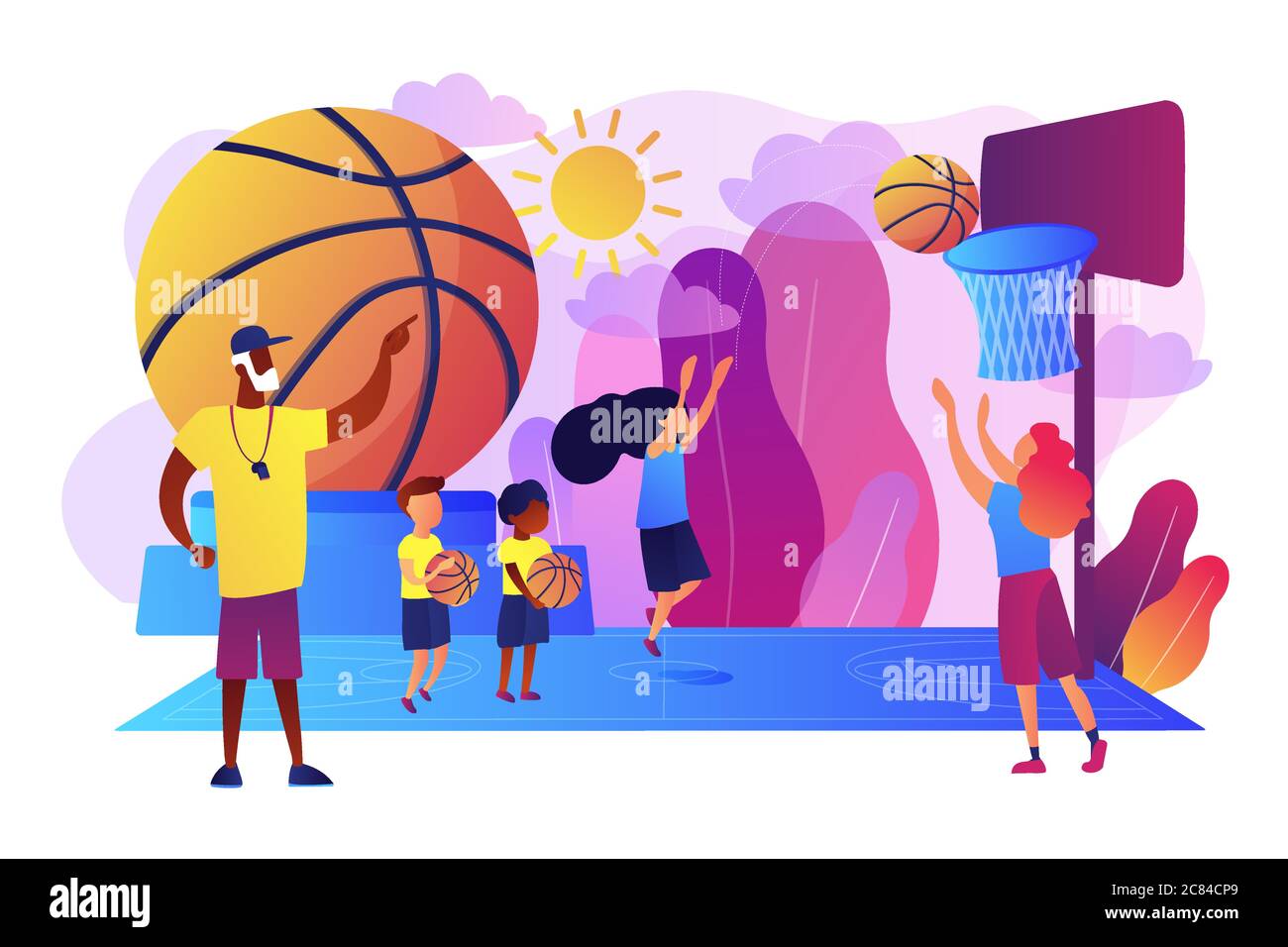 Basketball camp concept vector illustration Stock Vector Image & Art ...