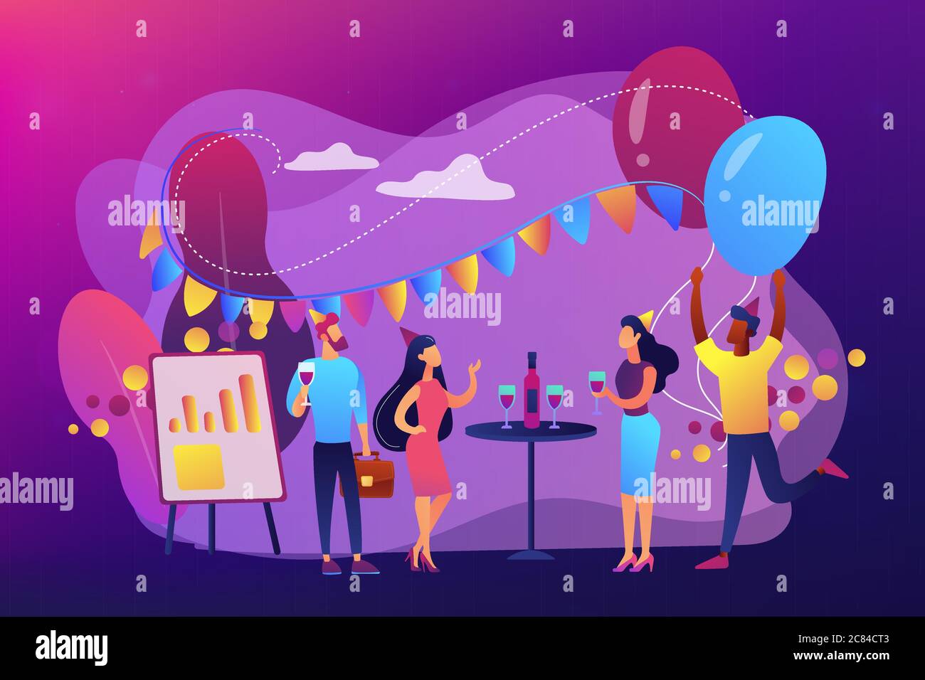 Corporate party concept vector illustration Stock Vector Image & Art ...