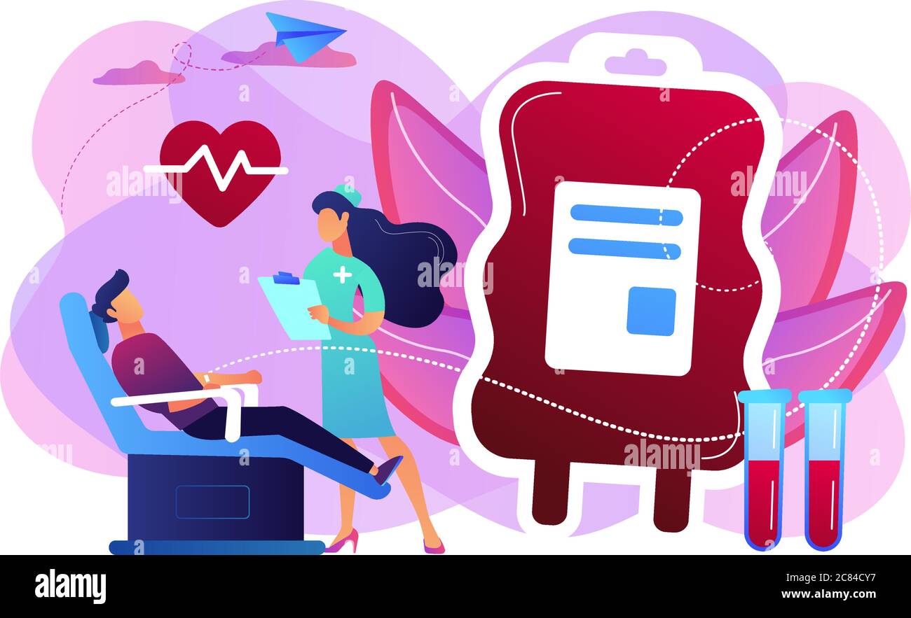 Blood donation concept vector illustration Stock Vector Image & Art - Alamy