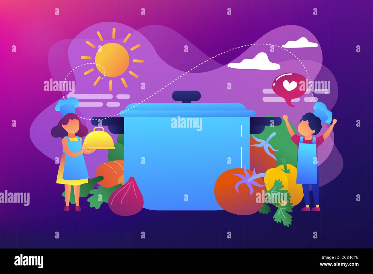 Cooking camp concept vector illustration Stock Vector Image & Art - Alamy