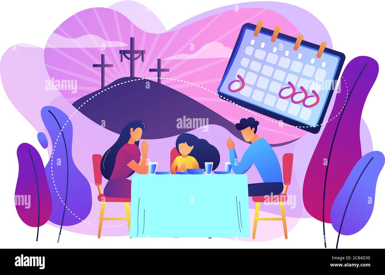 Christian event concept vector illustration Stock Vector Image & Art ...