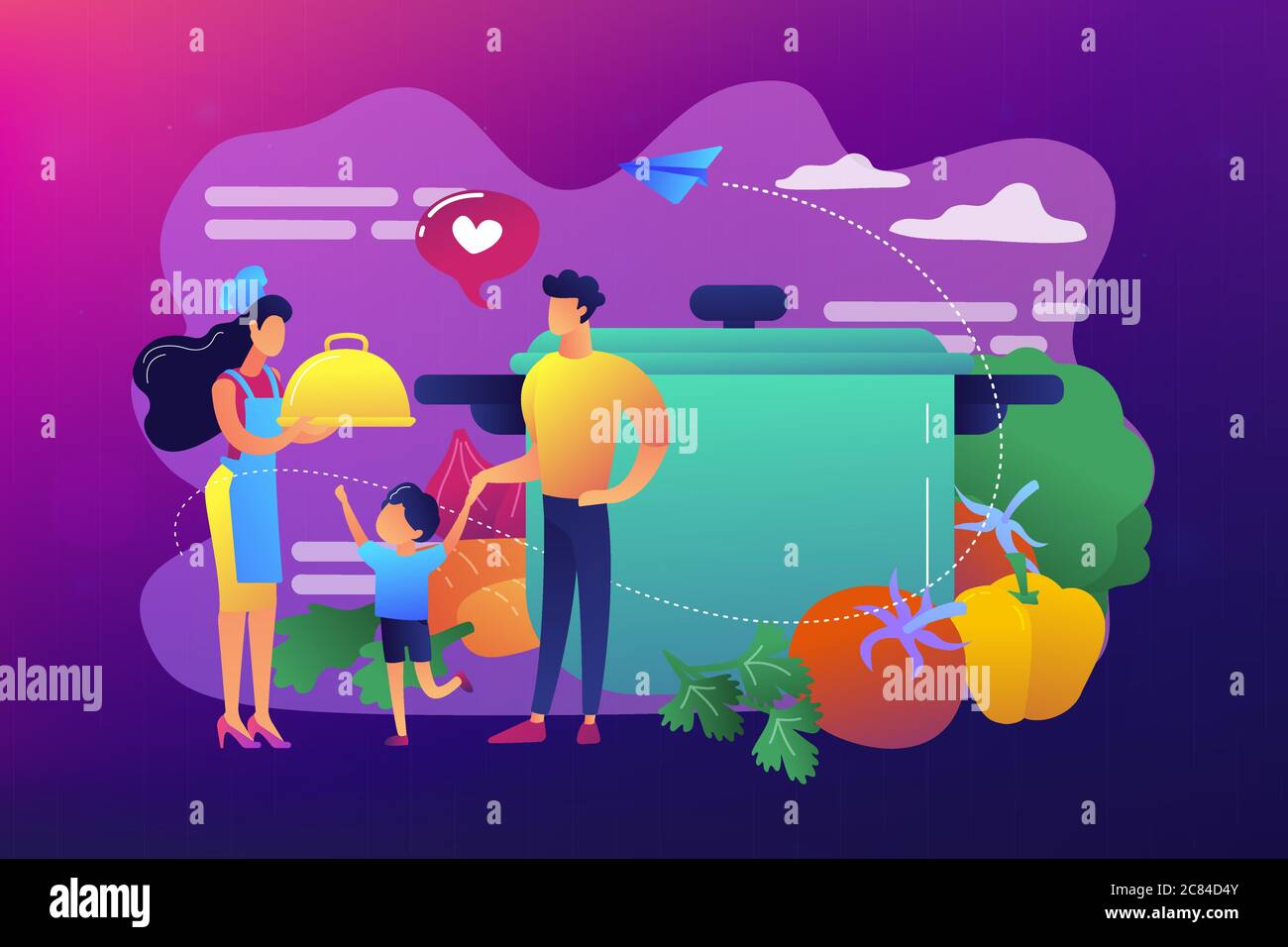 Home cooking scene Stock Vector Images - Alamy