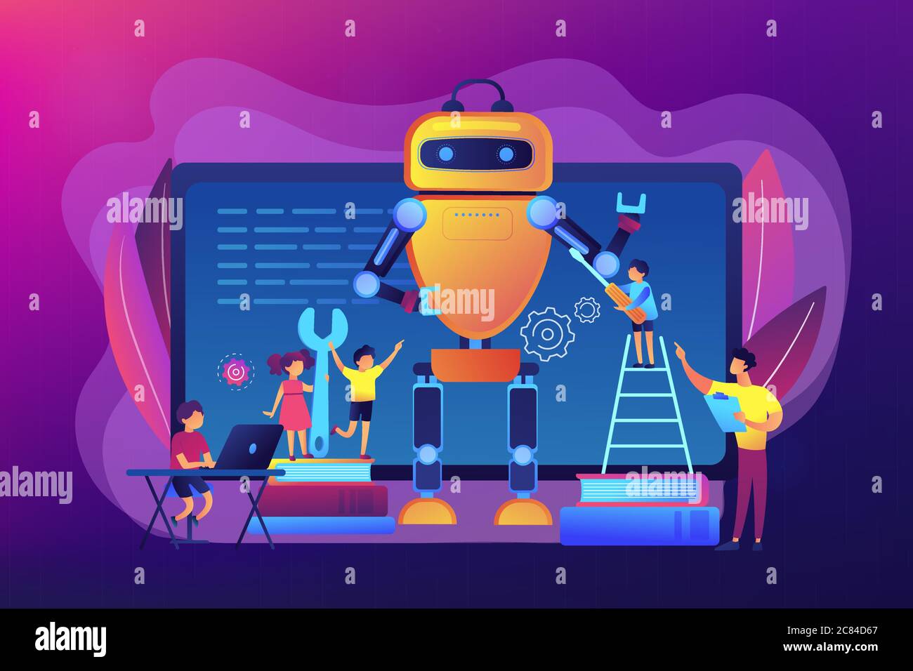 Engineering for kids concept vector illustration Stock Vector Image ...