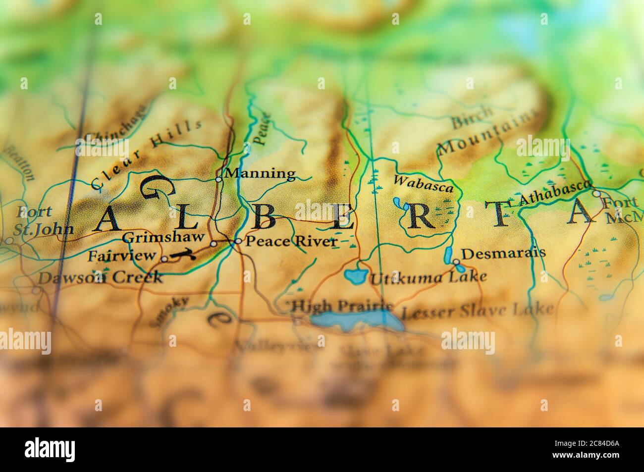 Geographic map of Canada state Alberta Stock Photo - Alamy