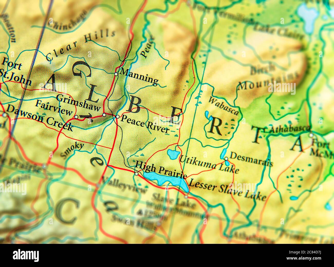 Edmonton alberta canada map hi-res stock photography and images - Alamy