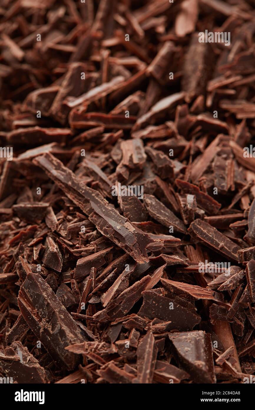 Chocolate chips background Stock Photo - Alamy