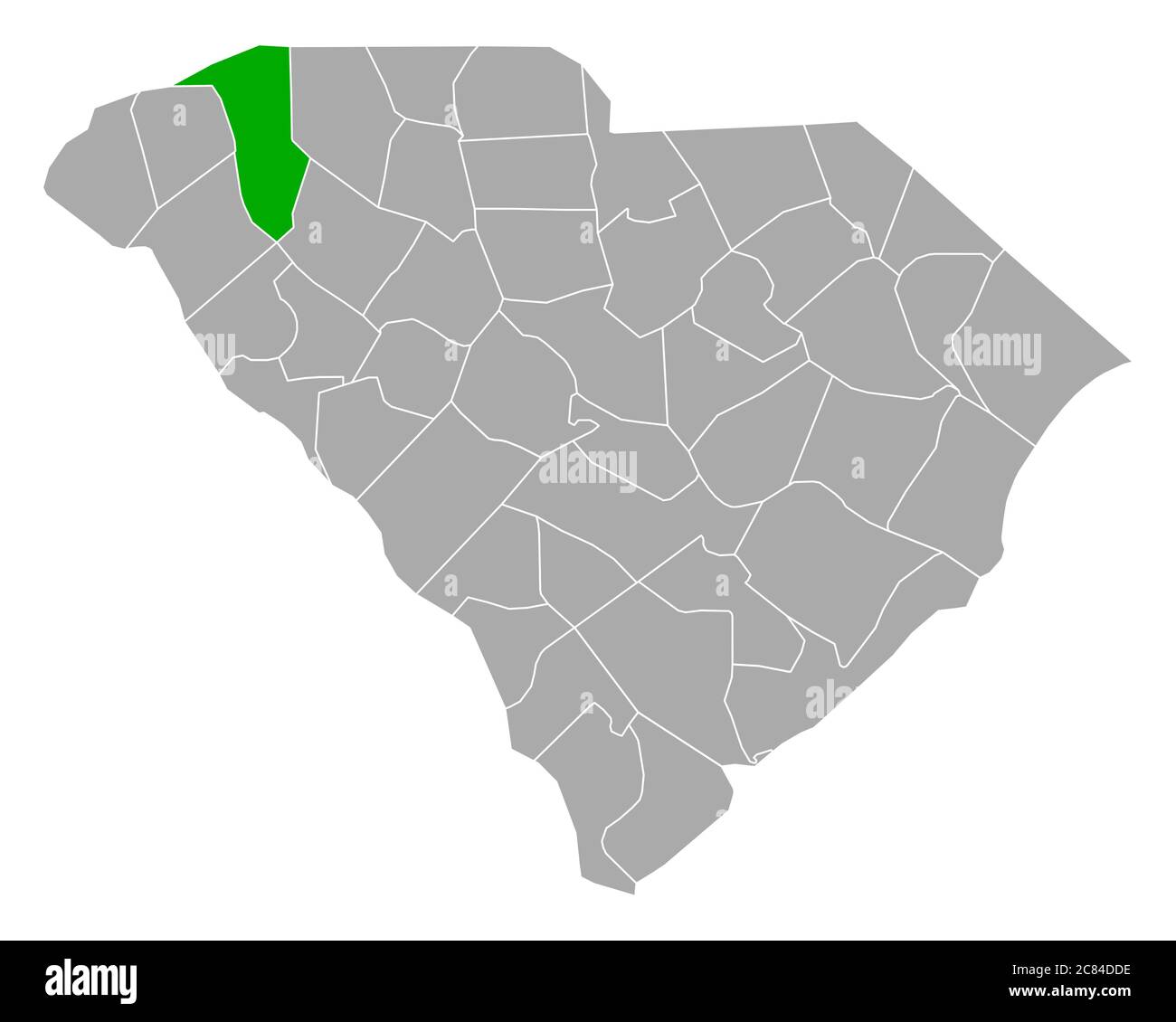 Map of Greenville in South Carolina Stock Photo - Alamy