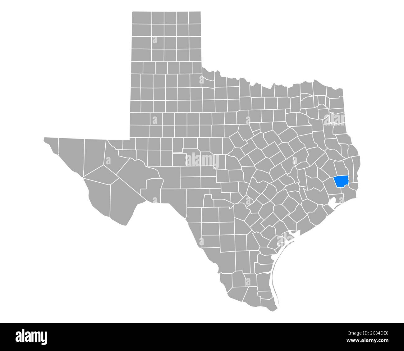 Map of Hardin in Texas Stock Photo - Alamy