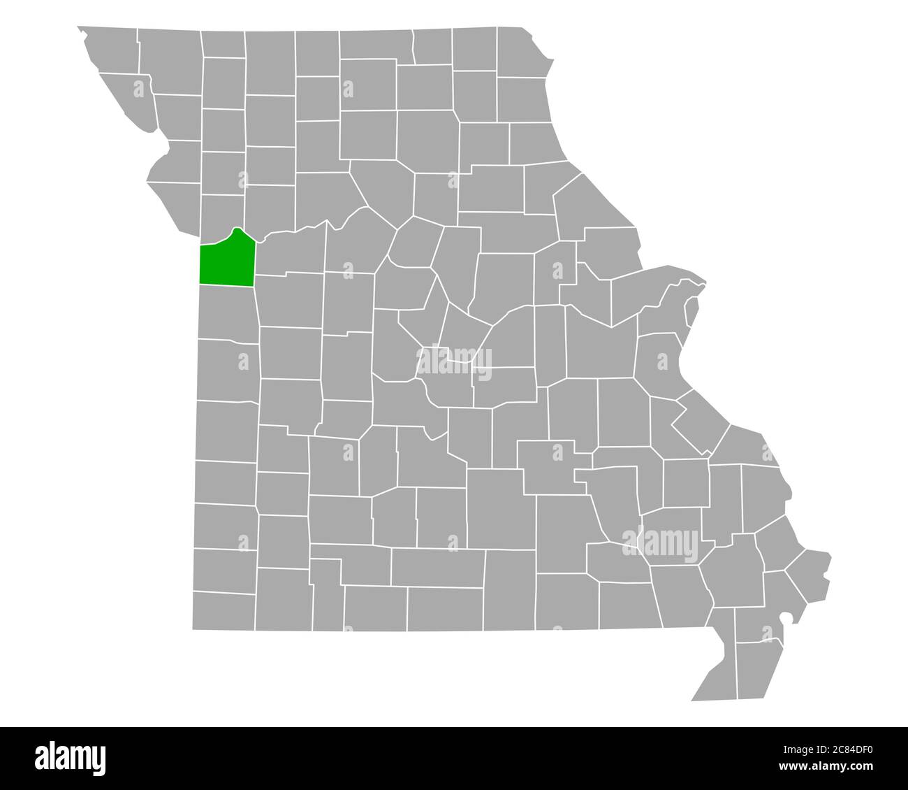 Map of Jackson in Missouri Stock Photo - Alamy