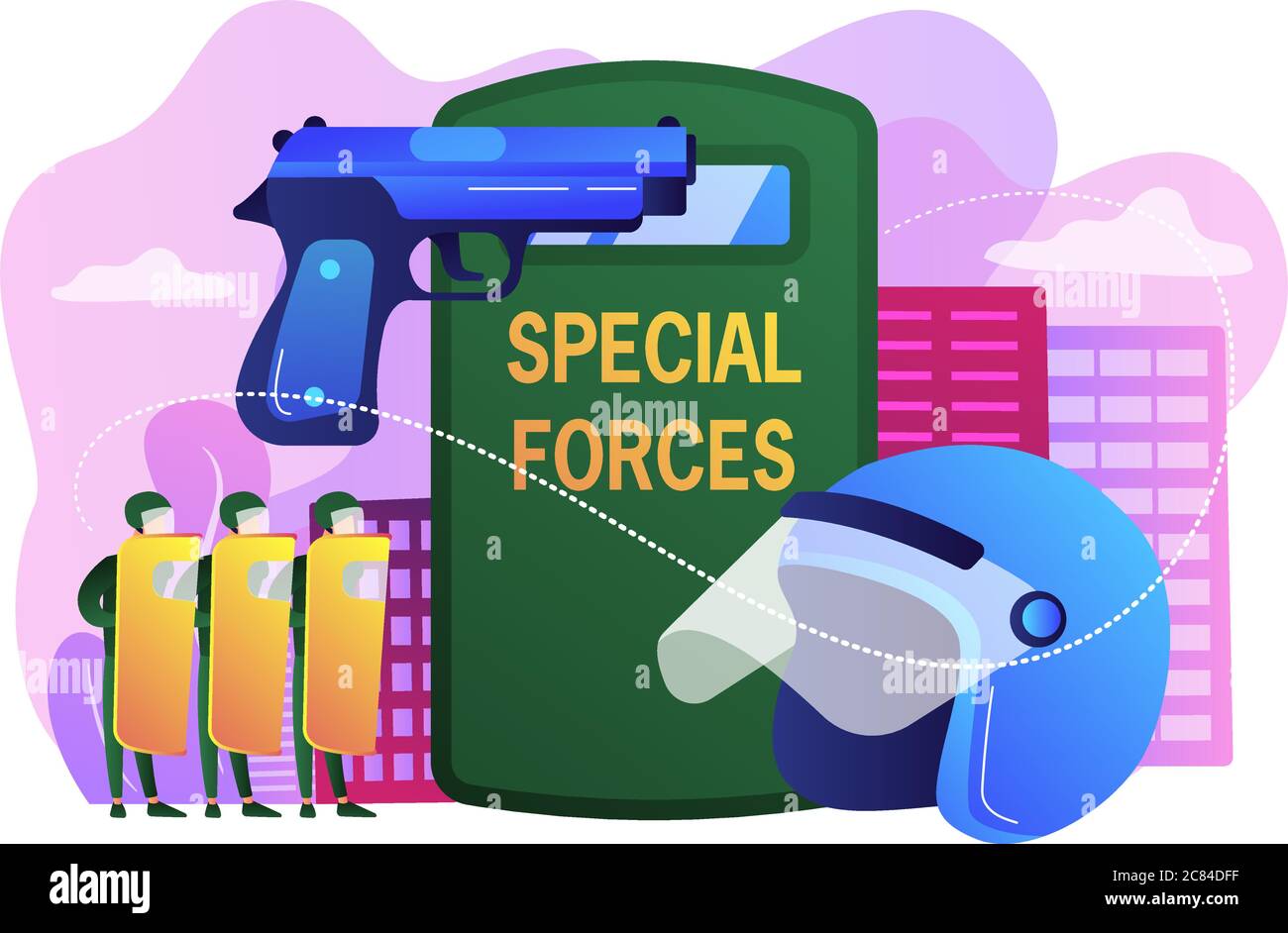 Special military forces concept vector illustration Stock Vector Image ...