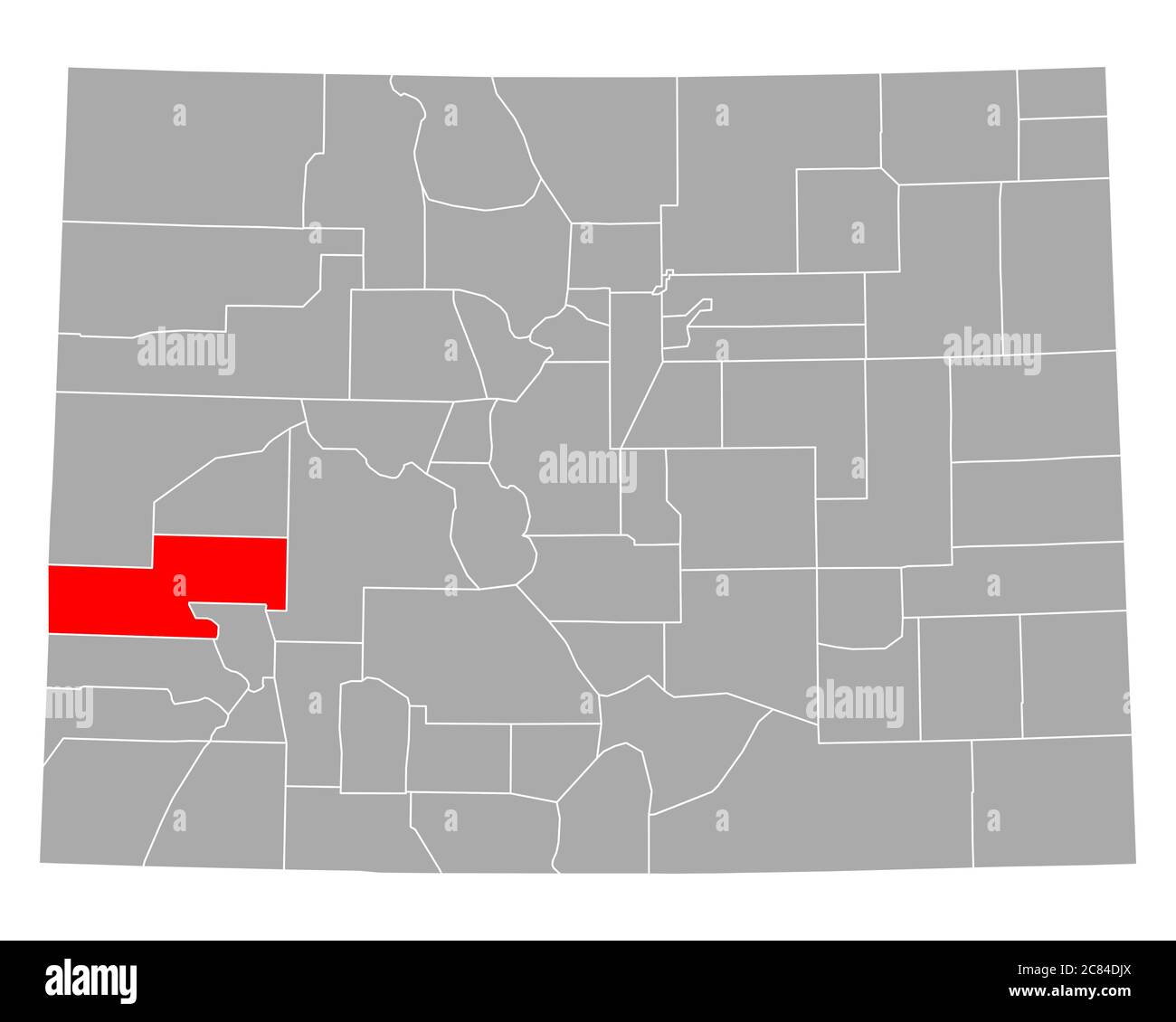 Map of Montrose in Colorado Stock Photo - Alamy
