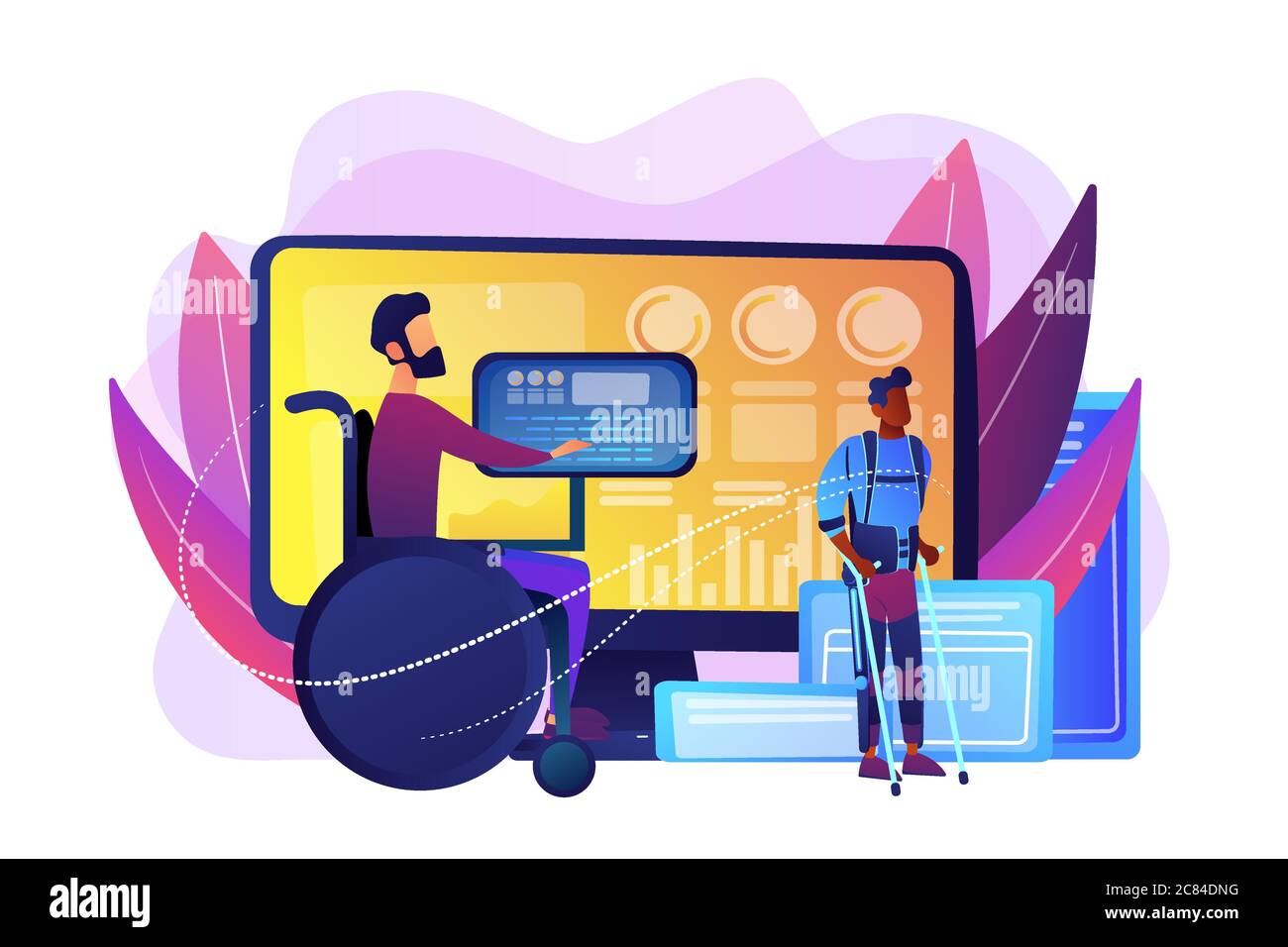 Assistive technology concept vector illustration Stock Vector Image ...