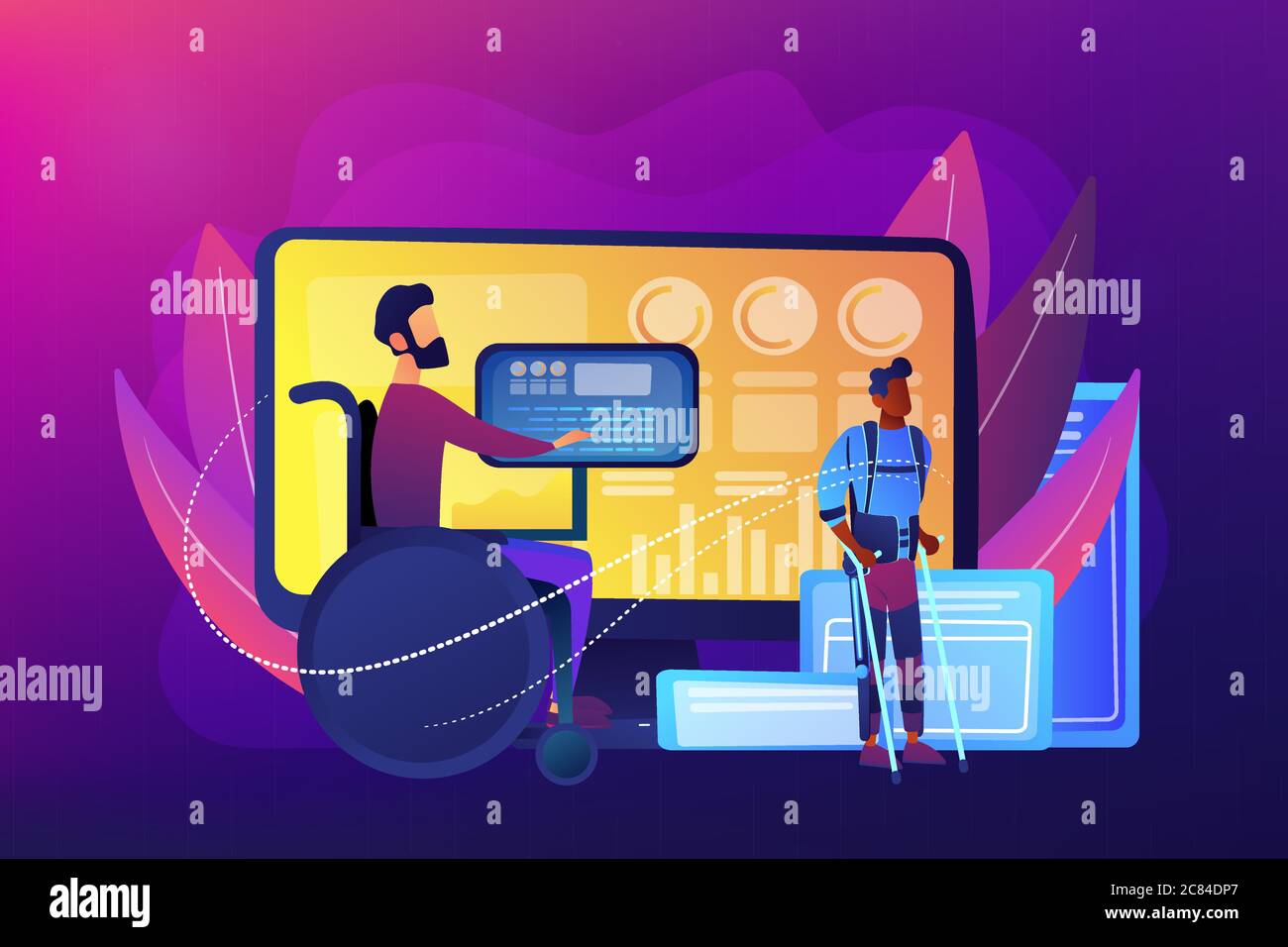 Assistive technology concept vector illustration Stock Vector Image ...