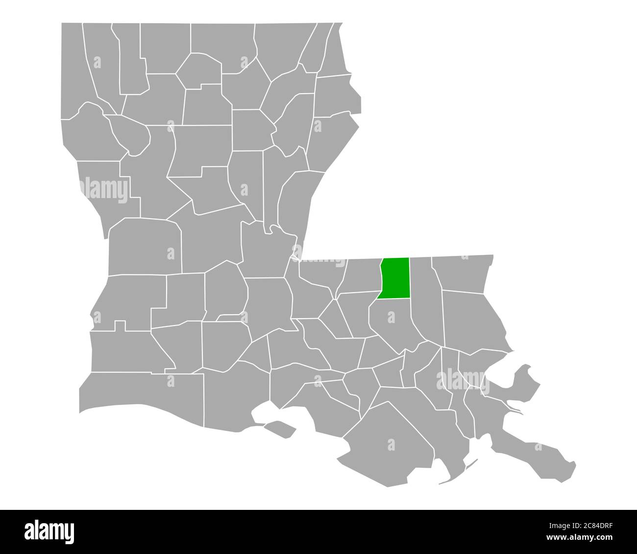 Map of St Helena in Louisiana Stock Photo - Alamy