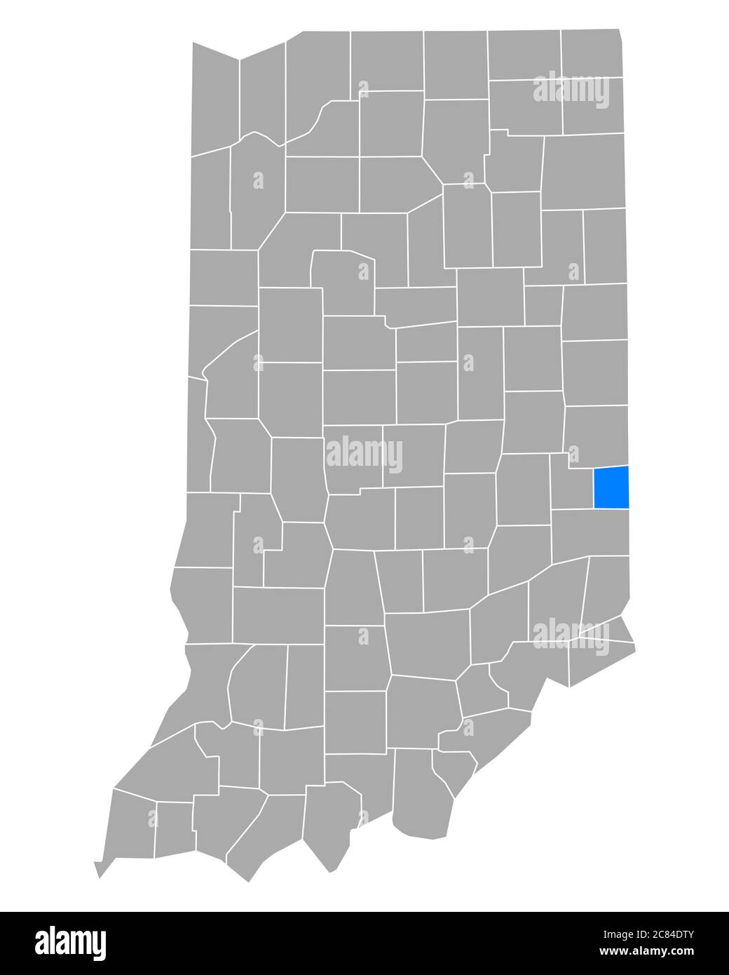 Map of Union in Indiana Stock Photo - Alamy