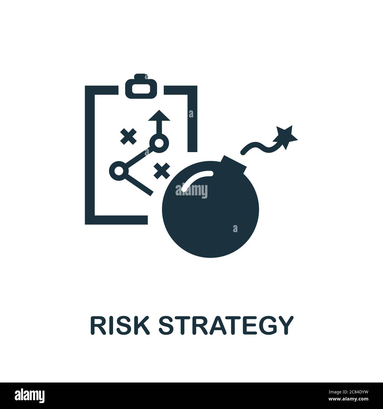 Risk Strategy icon. Simple element from risk management collection ... Risk Strategy icon. Simple element from risk management collection ...