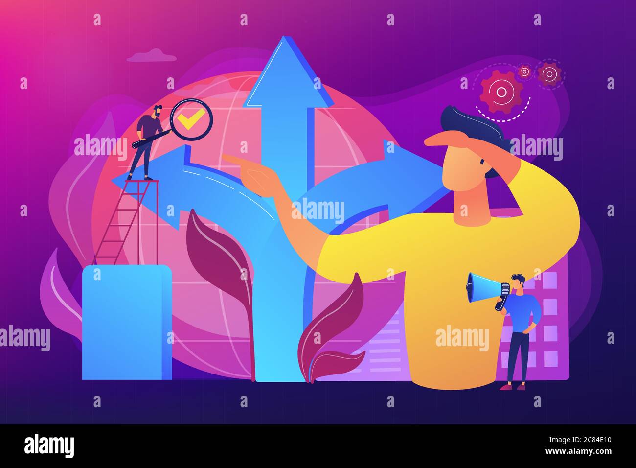 Decision making concept vector illustration Stock Vector Image & Art ...