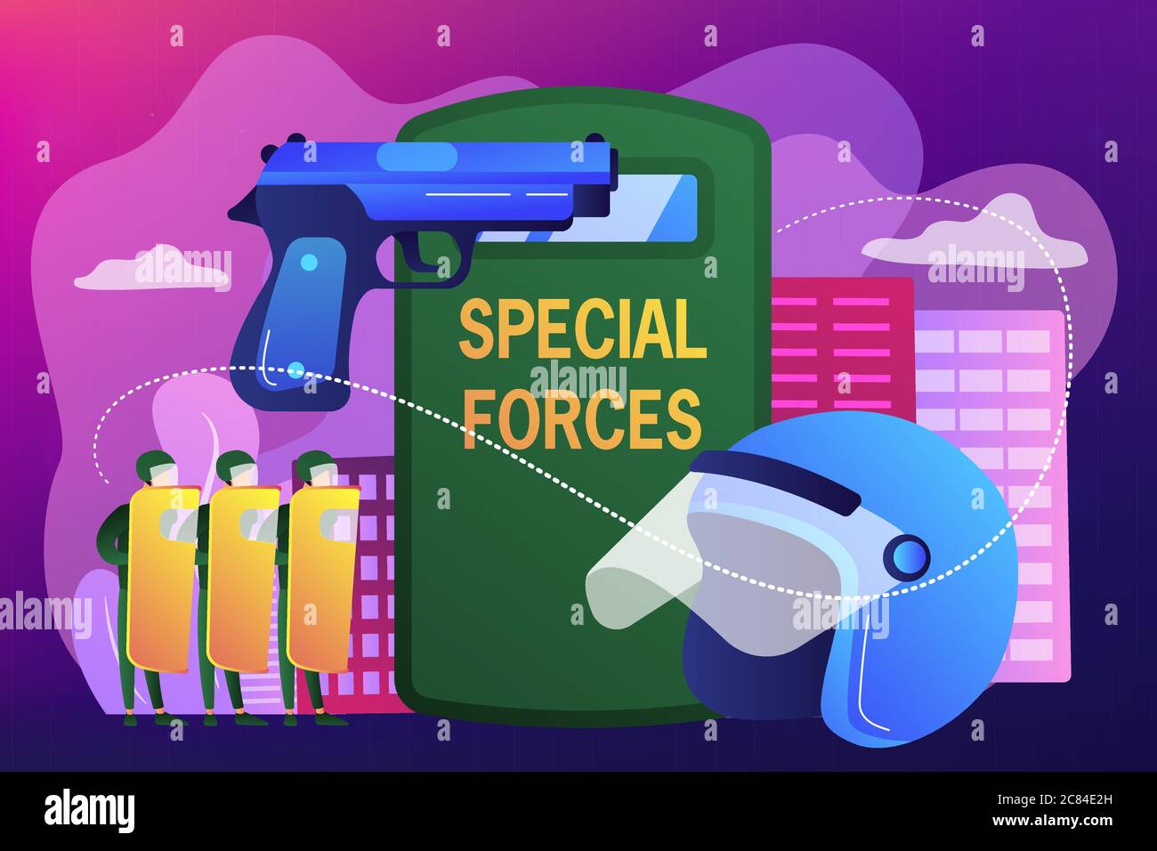 Special military forces concept vector illustration Stock Vector Image ...