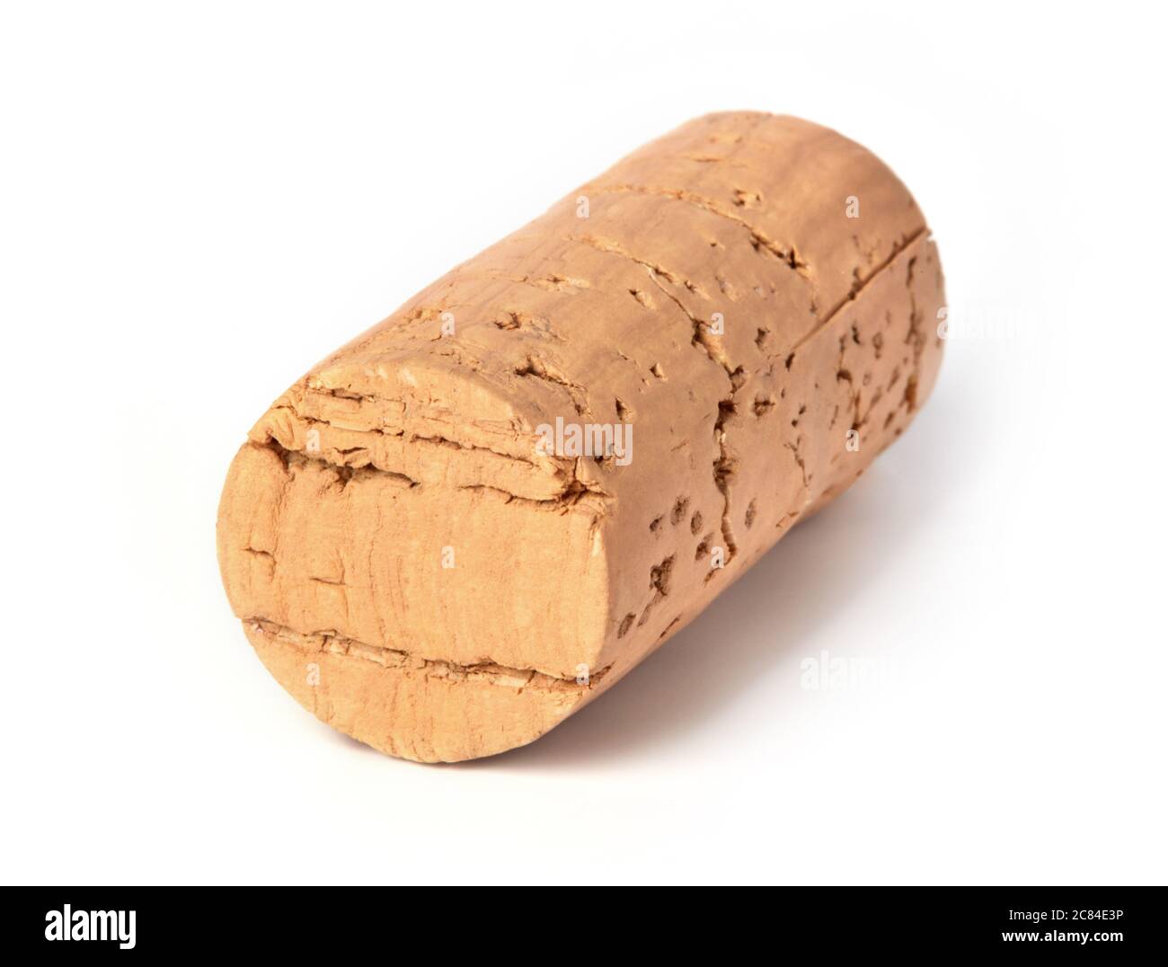 Wine cork on white background Stock Photo - Alamy