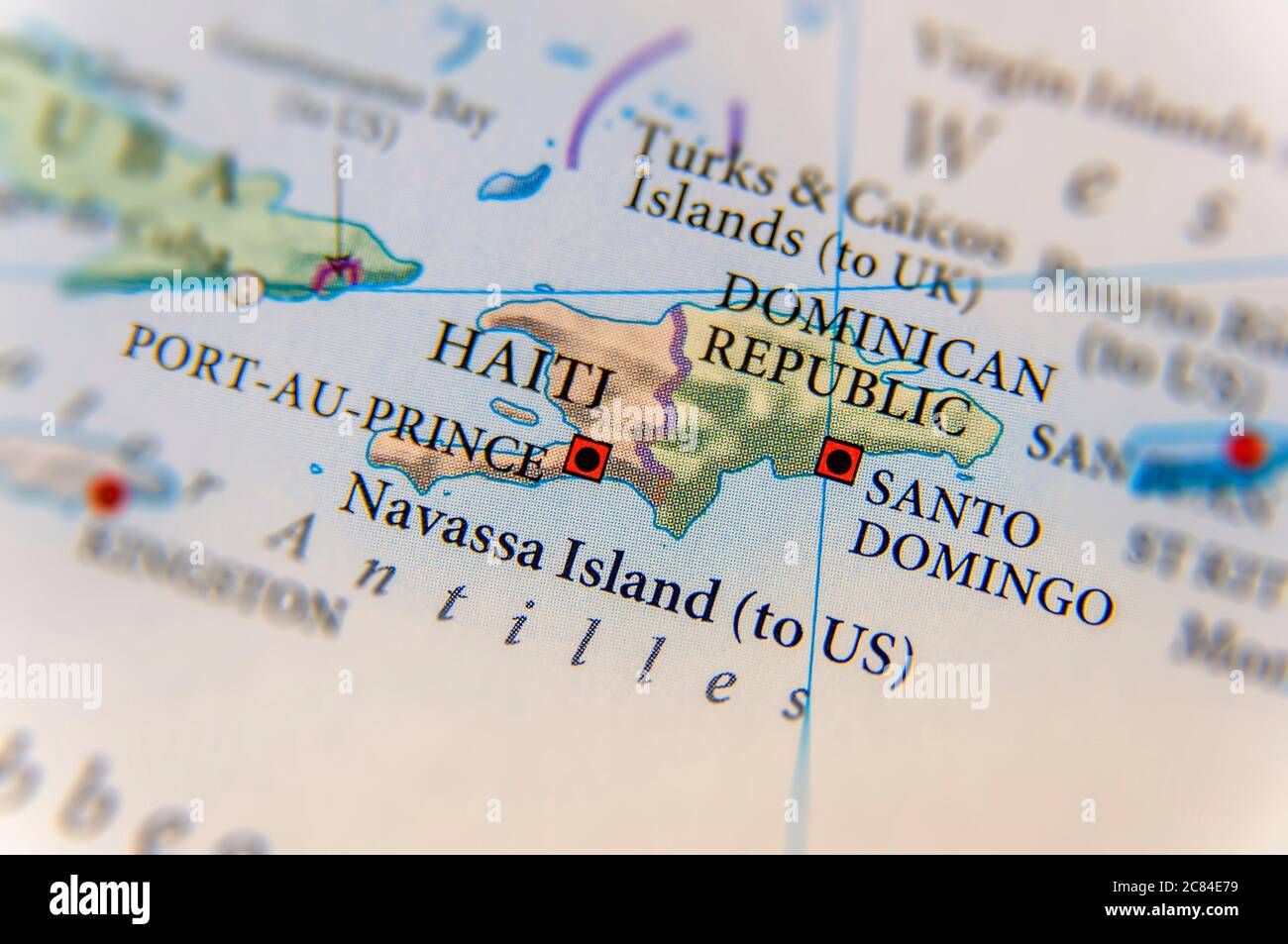 Saona island map hi-res stock photography and images - Alamy