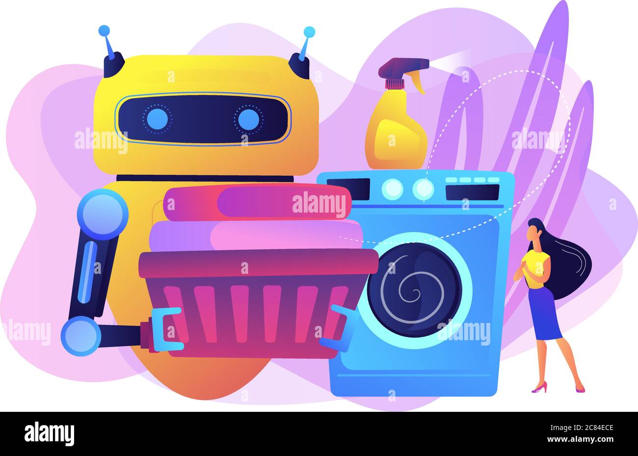 Home robot technology concept vector illustration Stock Vector Image ...