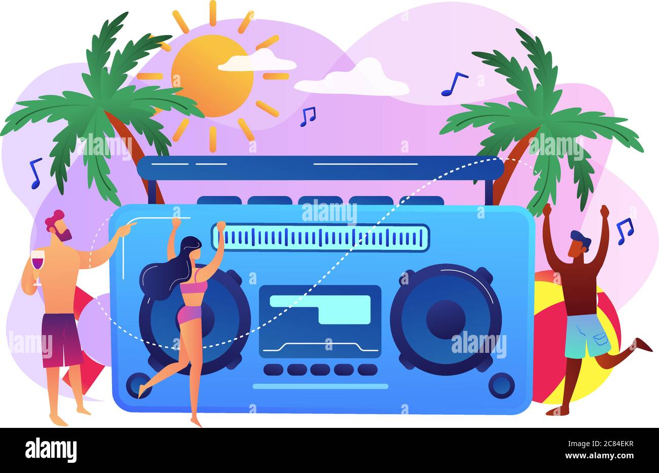 Beach party concept vector illustration Stock Vector Image & Art - Alamy