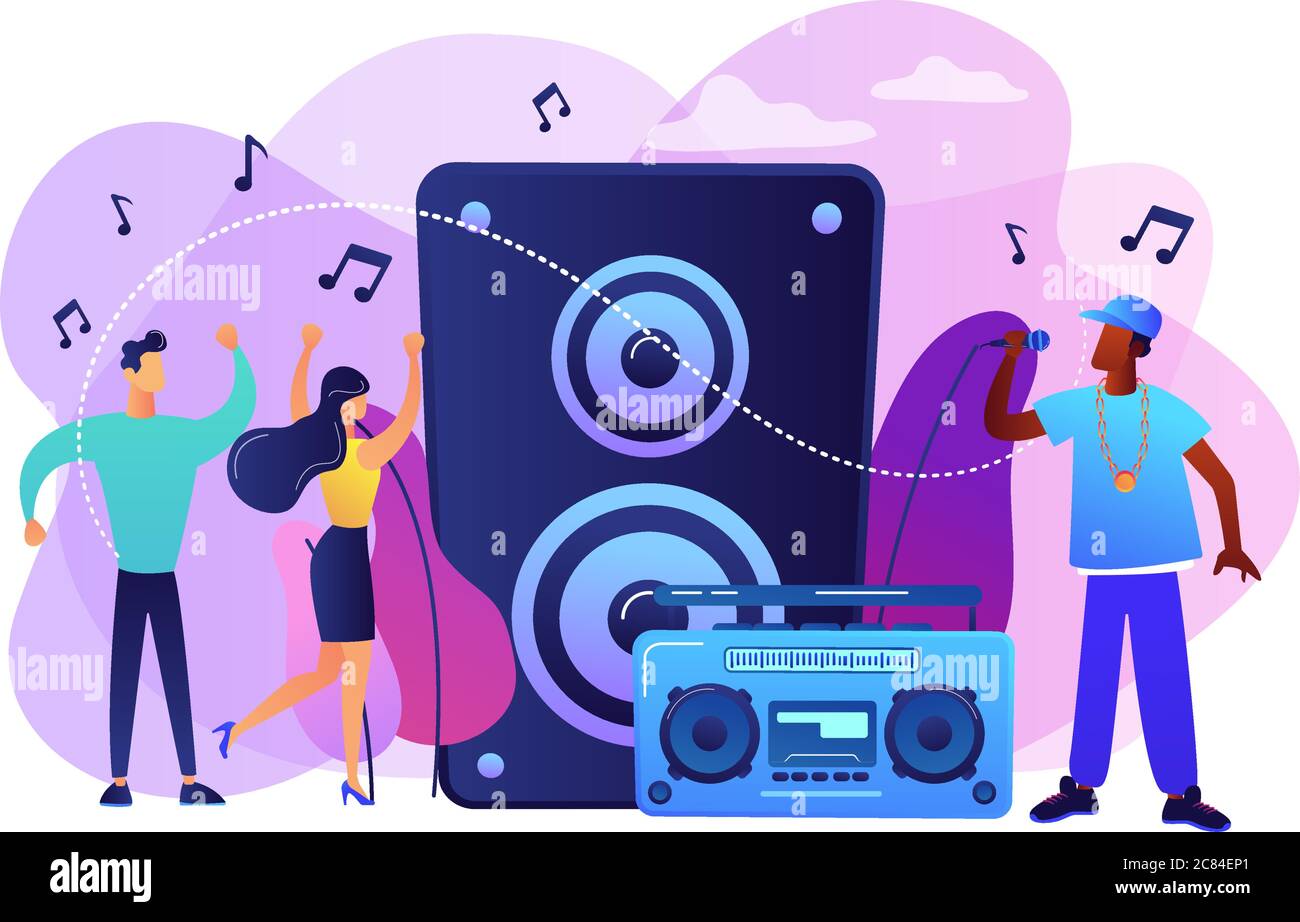Hip-hop music concept vector illustration Stock Vector Image & Art - Alamy