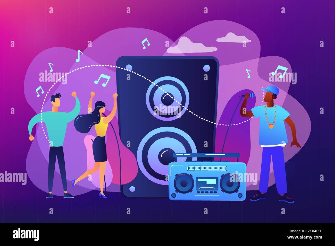 Hip-hop music concept vector illustration Stock Vector Image & Art - Alamy