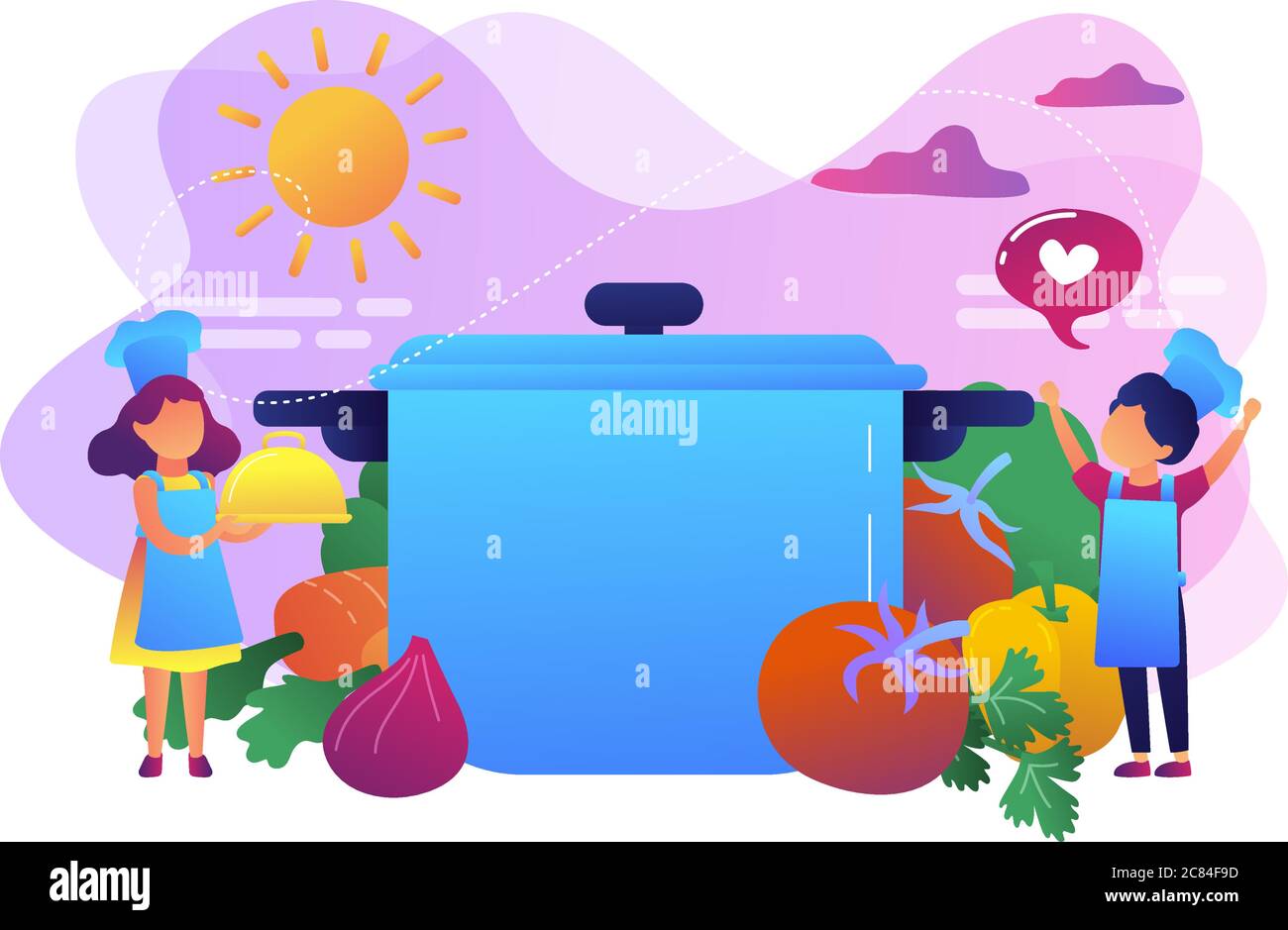 Cooking camp concept vector illustration Stock Vector Image & Art - Alamy