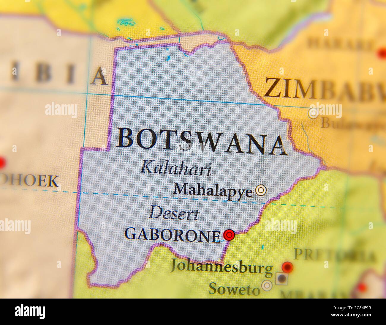 Geographic map of Botswana Stock Photo - Alamy