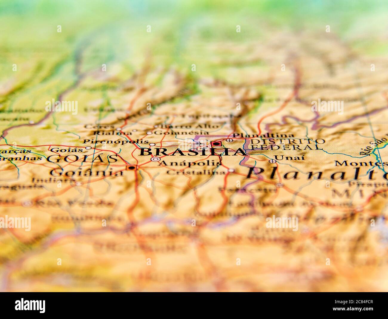 Brasilia map city hi-res stock photography and images - Alamy
