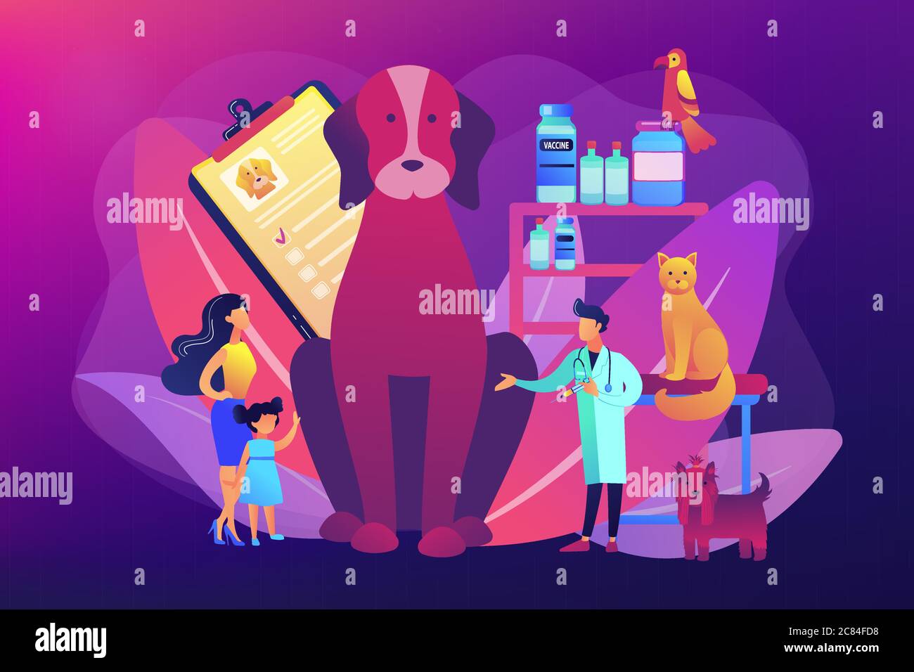 Vet clinic concept vector illustration Stock Vector Image & Art - Alamy