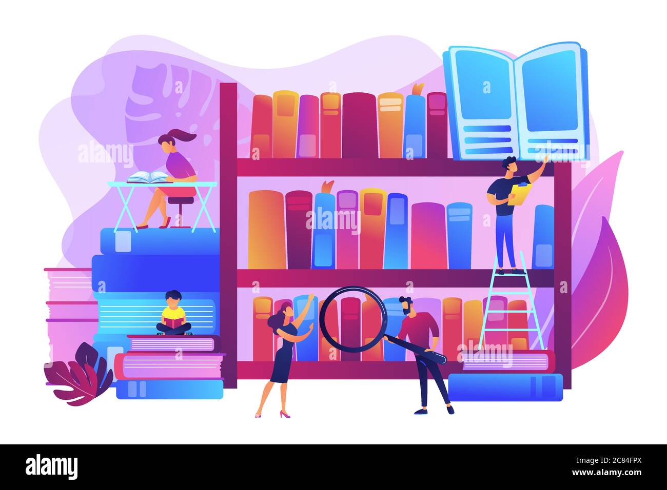 Public library concept vector illustration Stock Vector Image & Art - Alamy