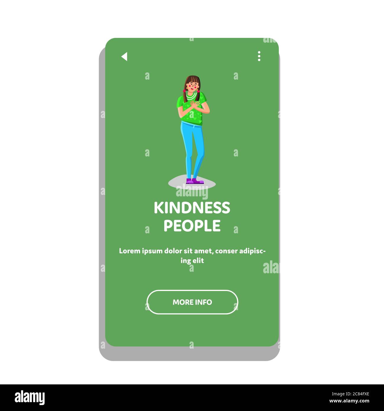 Kindness People For Friendly Help And Aid Vector Stock Vector Image ...