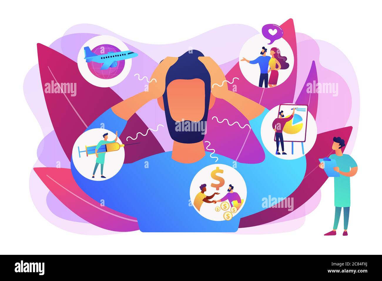 Anxiety concept vector illustration Stock Vector Image & Art - Alamy