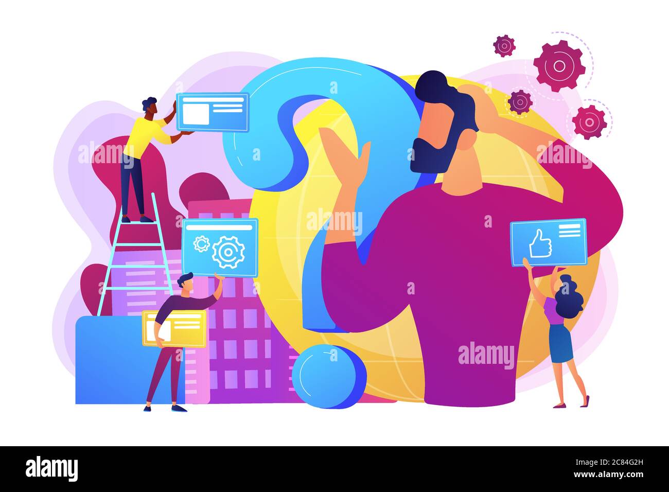 Confusion concept vector illustration Stock Vector Image & Art - Alamy