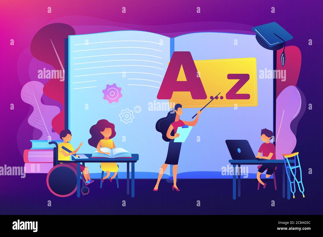 Inclusive education concept vector illustration Stock Vector Image ...