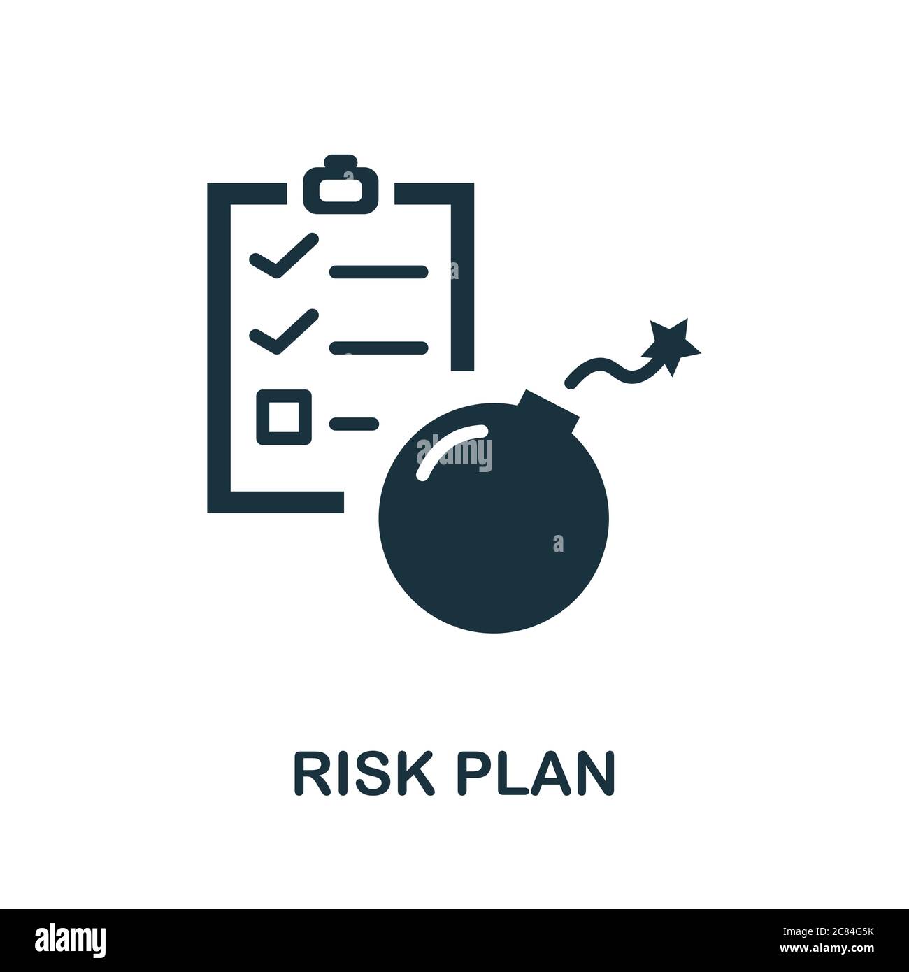 Risk Plan icon. Simple element from risk management collection ...