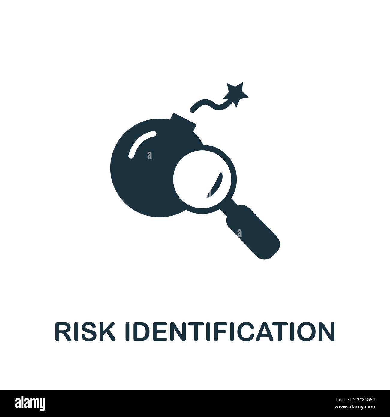 Risk Identification icon. Simple element from risk management ...