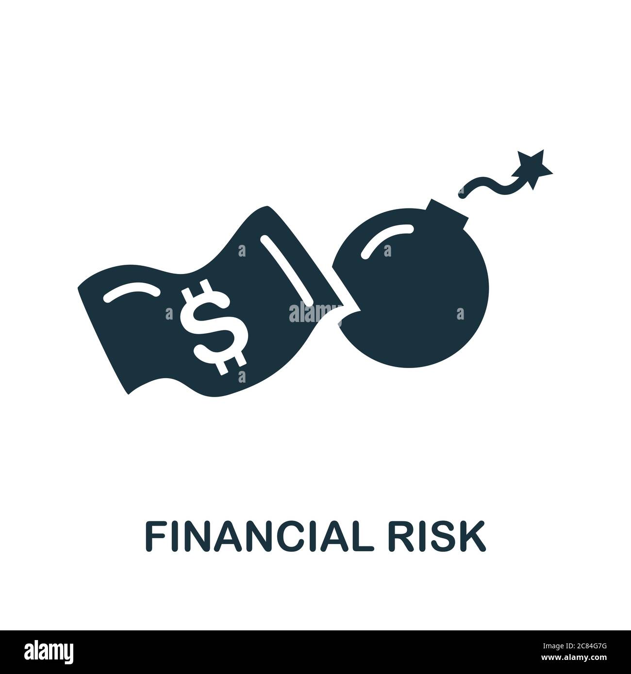 Financial Risk icon. Simple element from risk management collection ... Financial Risk icon. Simple element from risk management collection ...