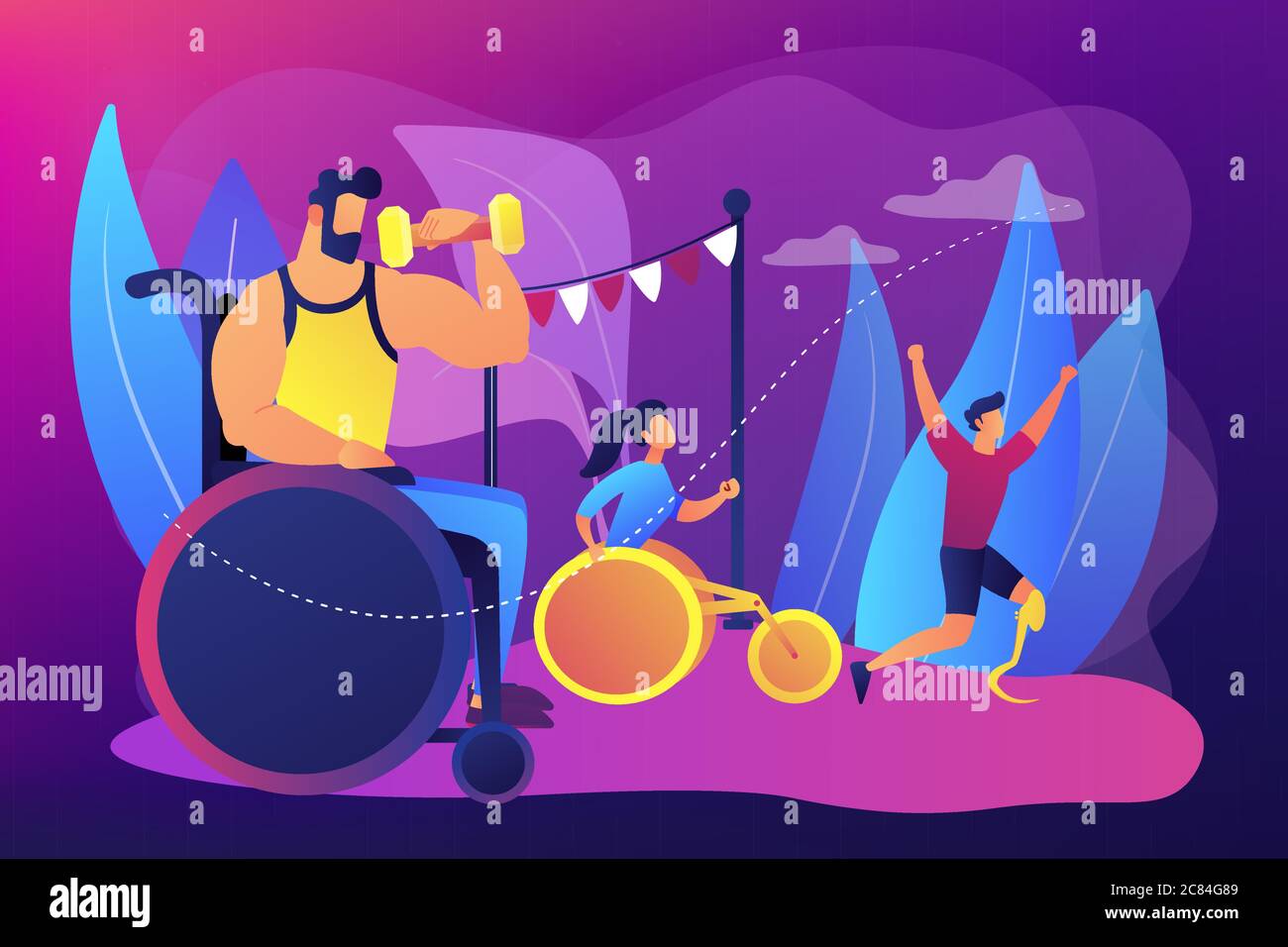 Disabled sports concept vector illustration Stock Vector Image & Art ...