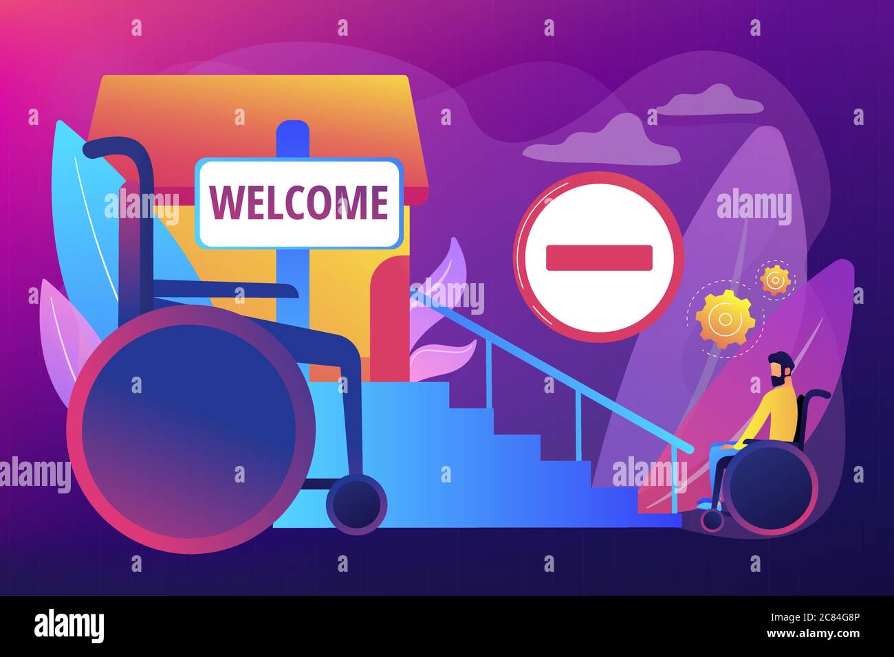 Inaccessible environments concept vector illustration Stock Vector ...