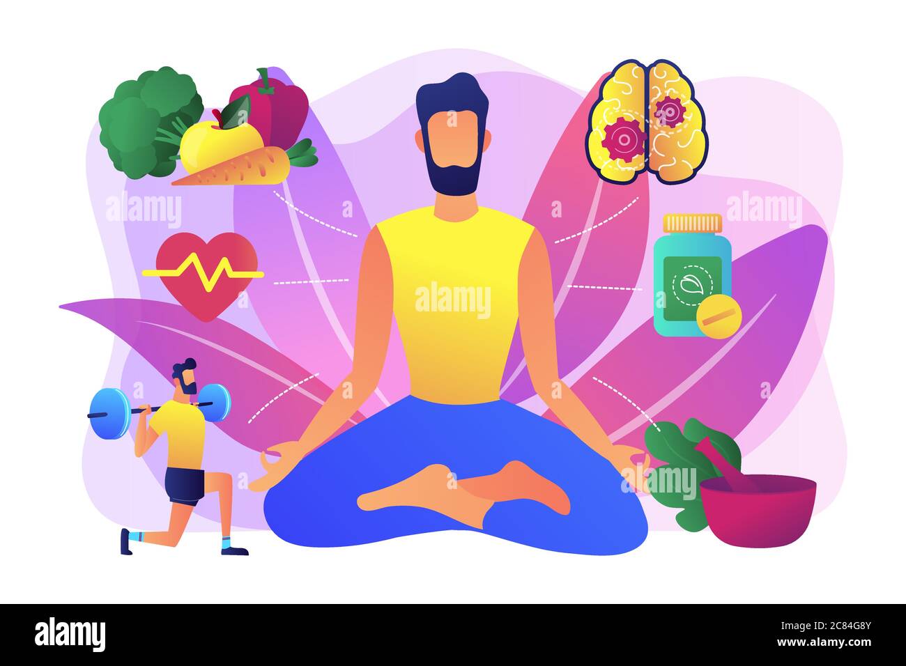 Holistic medicine concept vector illustration Stock Vector Image & Art ...