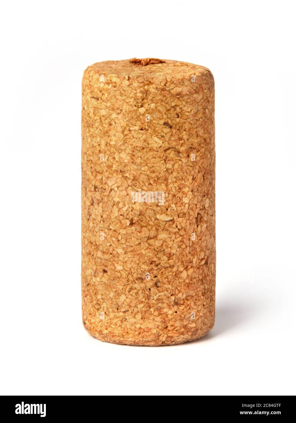 Wine cork on white background Stock Photo - Alamy