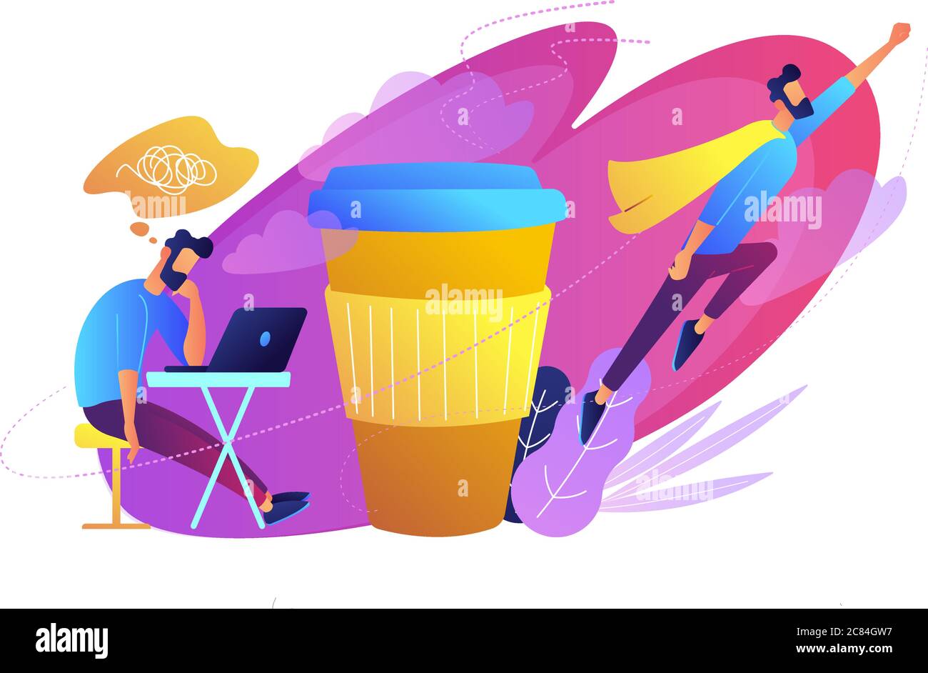 Coffee break concept vector illustration Stock Vector Image & Art - Alamy
