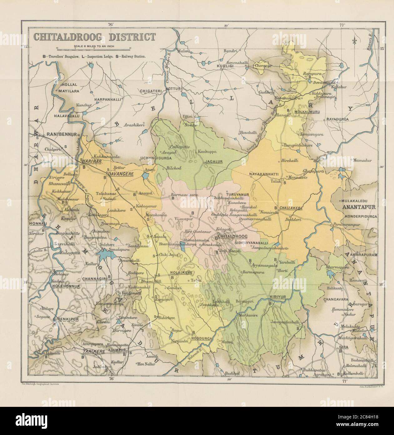 Mysore map hi-res stock photography and images - Alamy