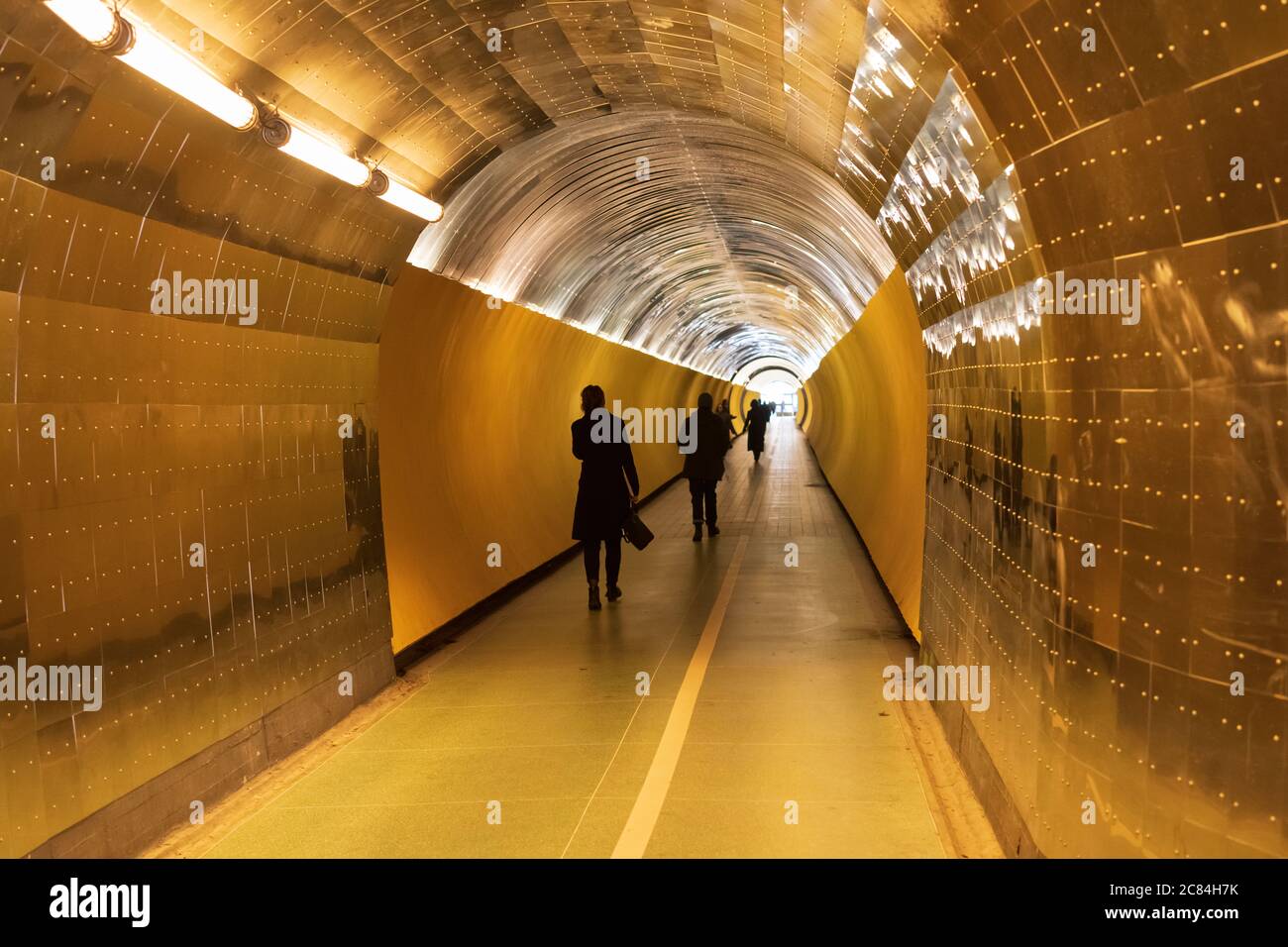 The yellow tunnel in Sweden Stock Photo - Alamy